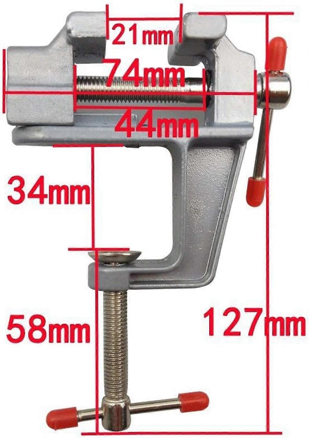 Adjustable Mini Vice with Clamp for Table Bench Hobby, Table Clamp ...