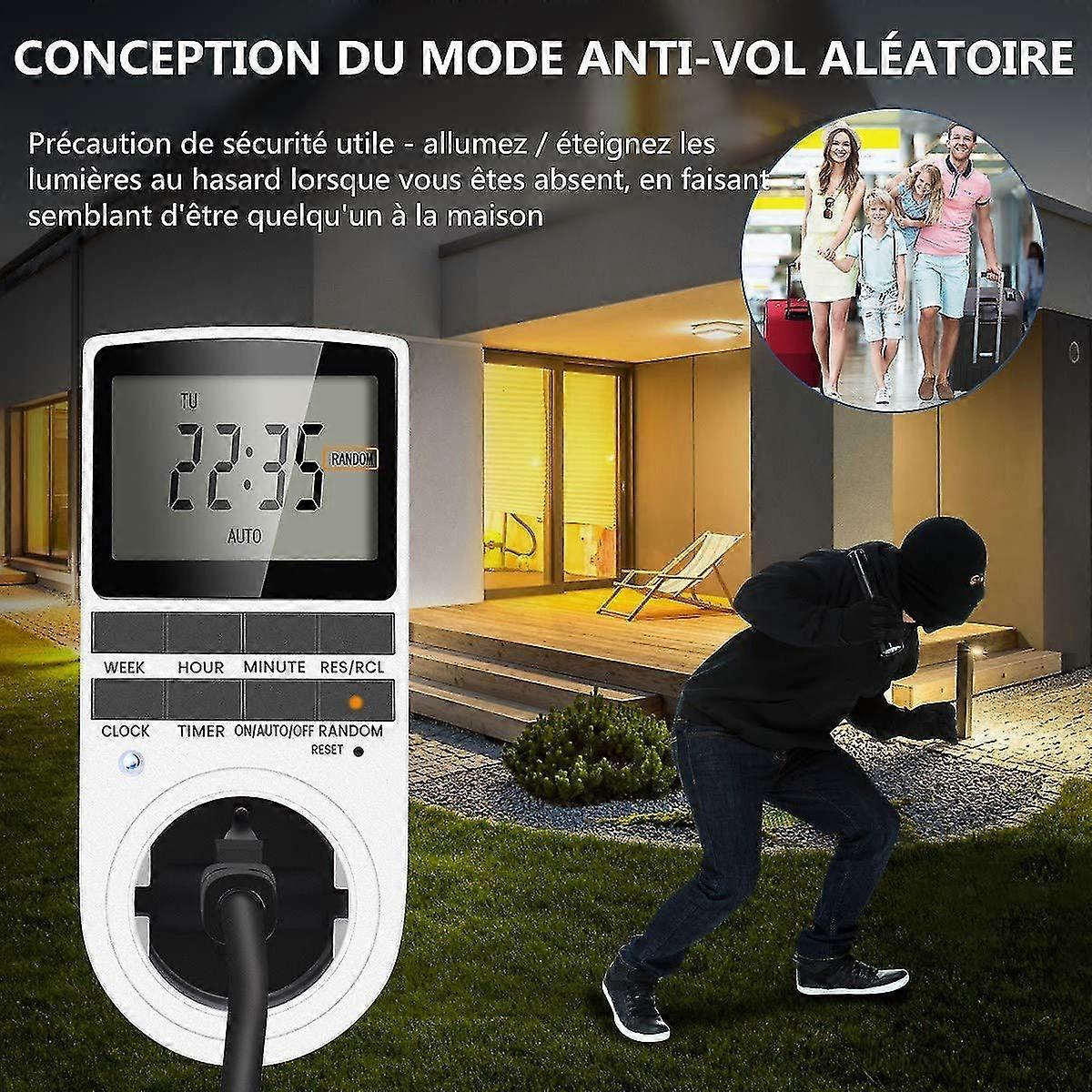 Digital Timer With Led Display Electrical Socket 16 Configurable Programs Summer Time Function ...