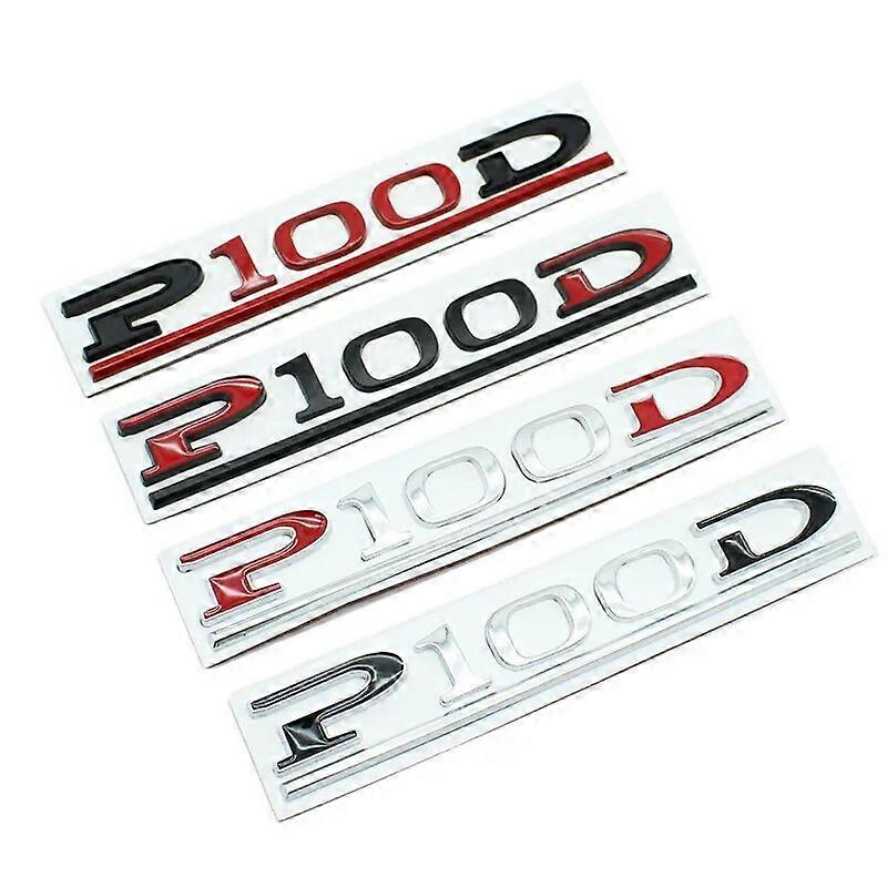 Tesla P75D P80D P90D P100D Logo Metal Badge Sticker Decal Car Body ...