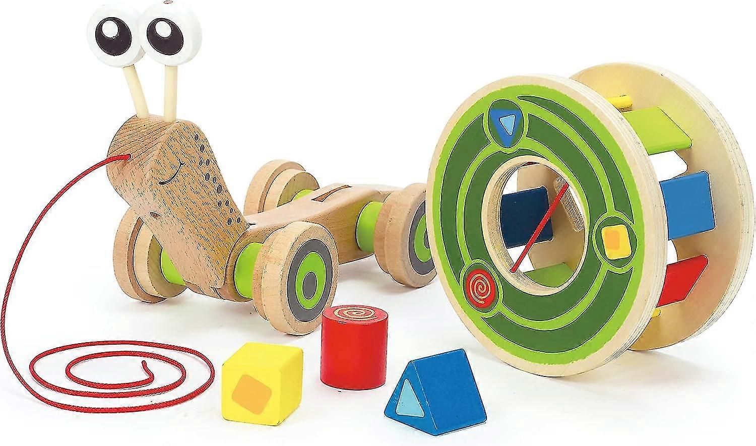 Walk-a-long Snail Pull Toy |award-winning Toddler Wooden Push And Pull ...