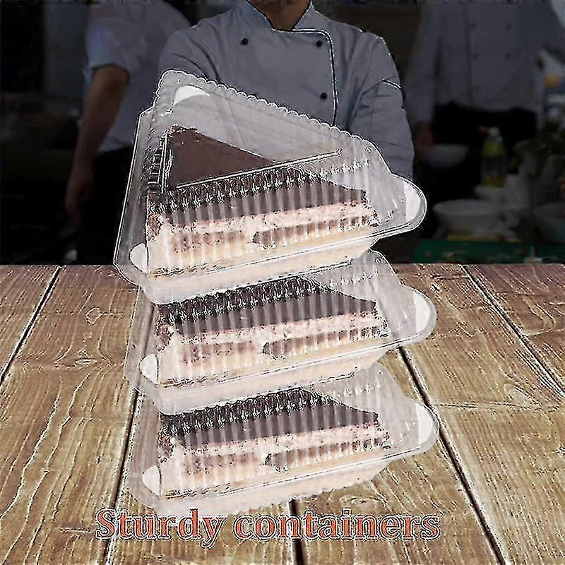 100Pcs Triangle Cheesecake Boxes Slice Cake Box Triangle Pie Holders Cake Boxes for Bakery Party ...