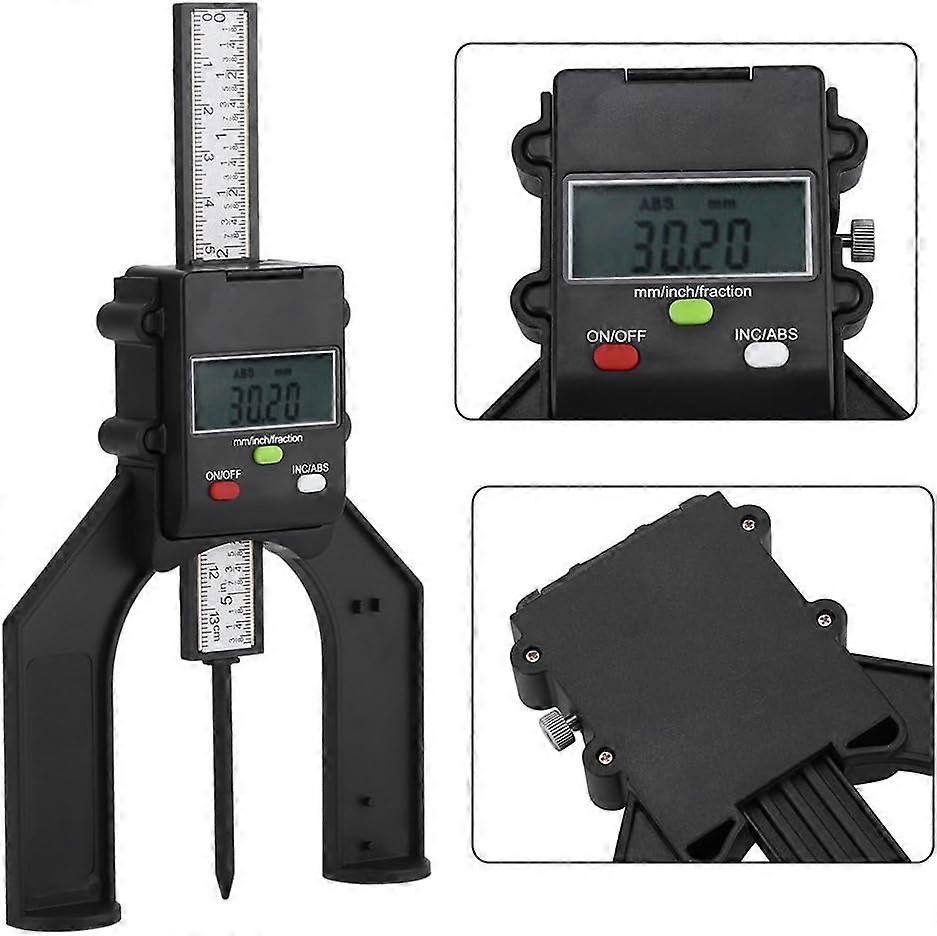 0-80mm Digital Depth Gauge with Magnetic Self-Standing Feet, INC/ABS ...