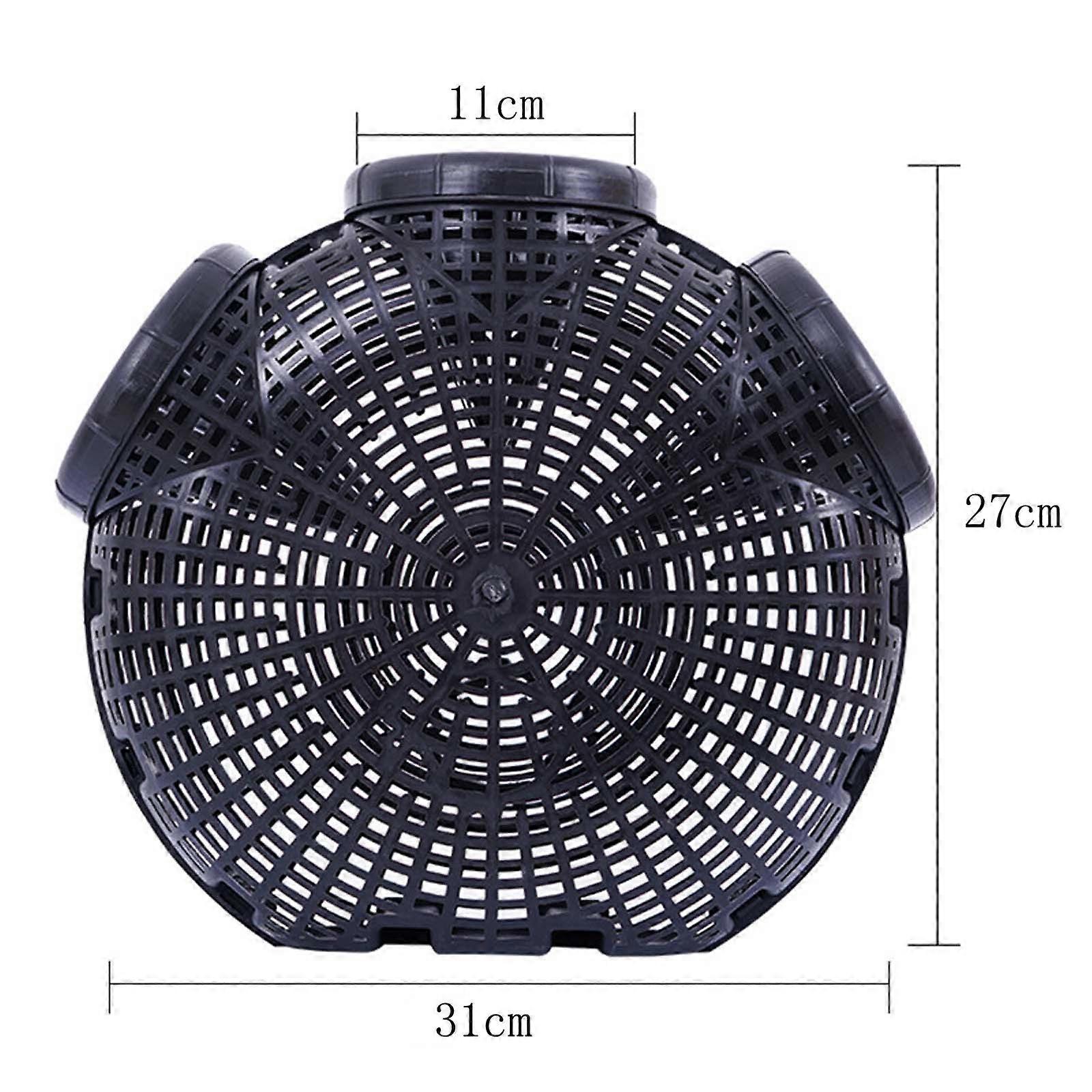 2023 New Upgrade Fish Trap, Circular Plastic Fish Cage With Three ...