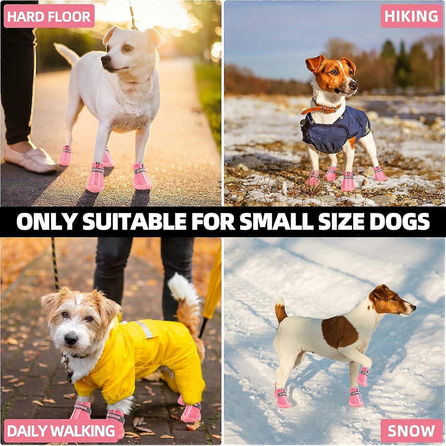 Waterproof Dog Booties Paw Protector for Outdoor Walking, Puppy Shoes ...