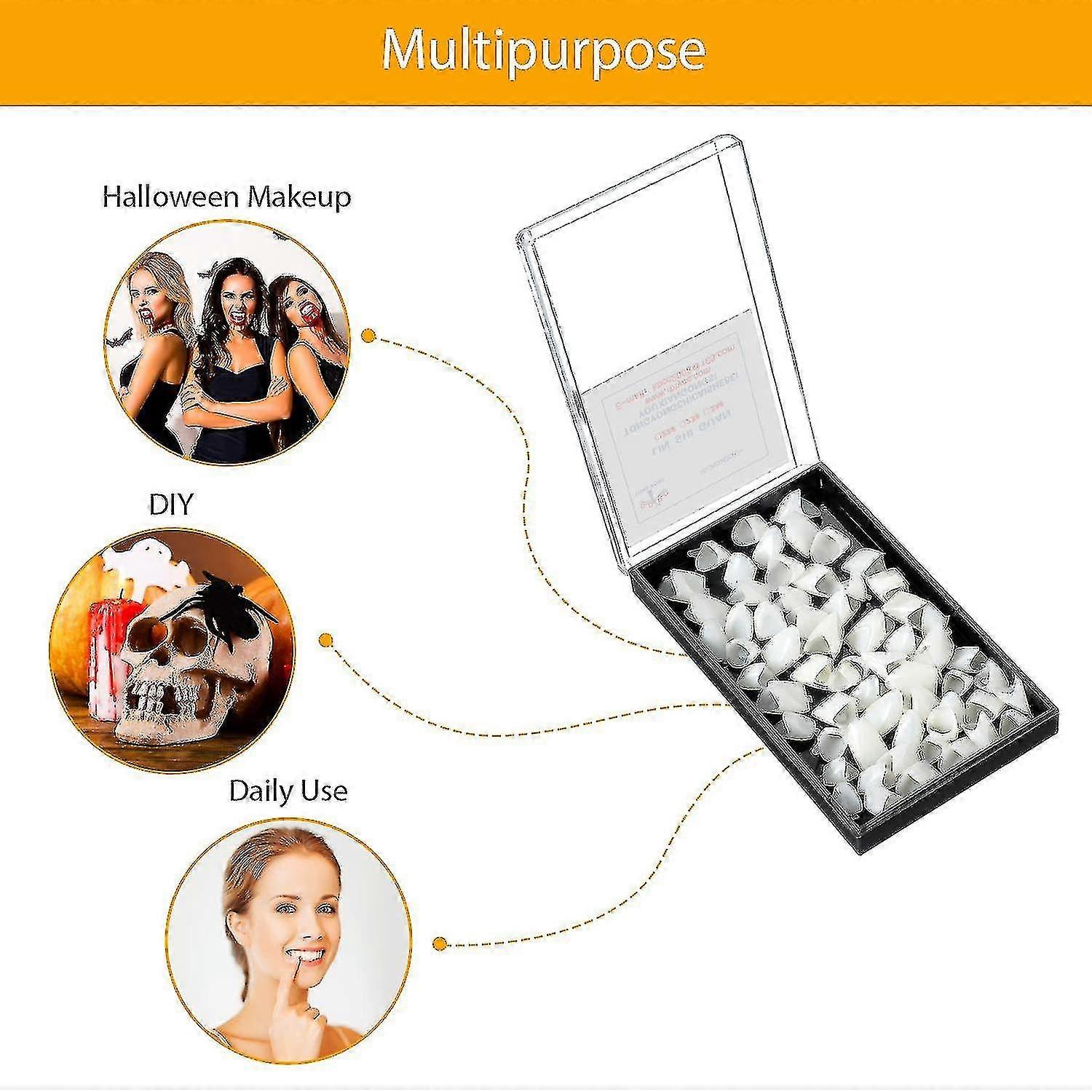 100 Piece Dental Temporary Crowns Front Teeth Back Teeth Temporary ...