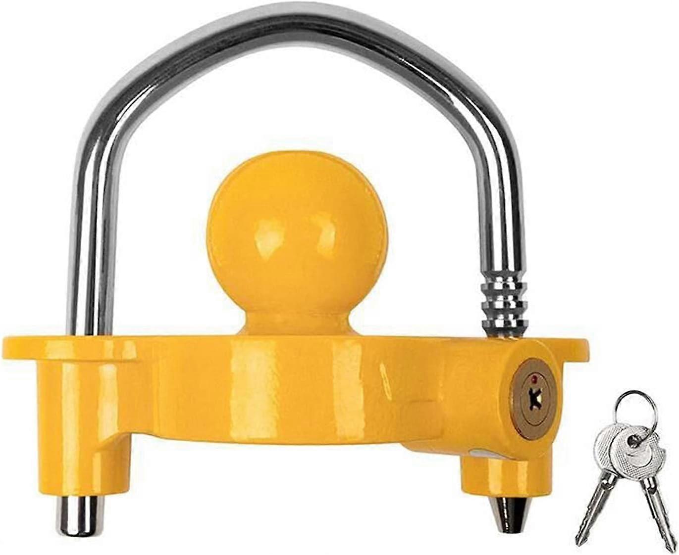 High Security Trailer Lock - With 13 to 7 Adapter and Protective Bag ...
