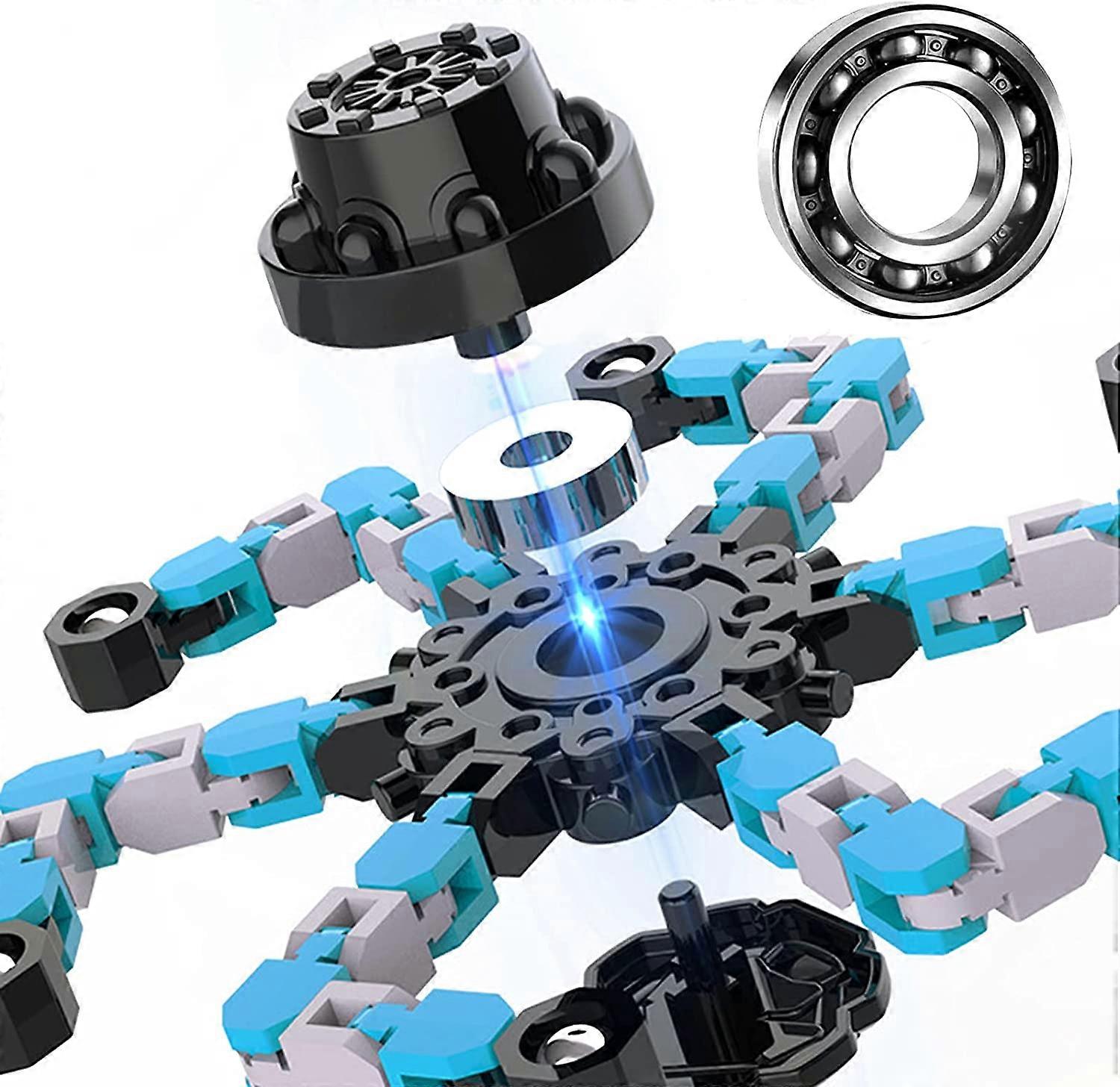 Deformable Fidget Spinner - Decompression Fingertip Spinner, Children's ...