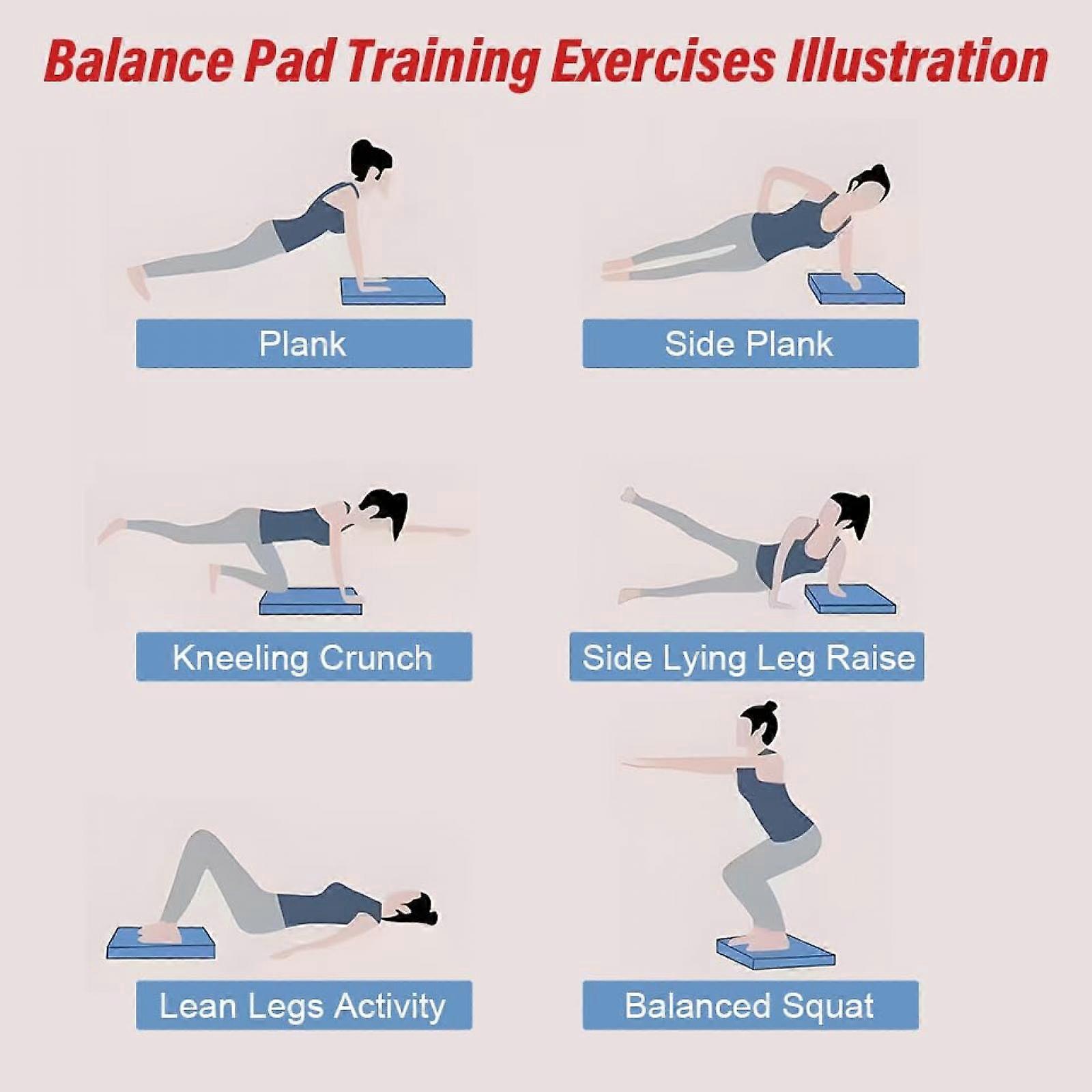 Balance Pad,Foam Balance Pad for Physical Therapy,Ultra-soft Memory ...