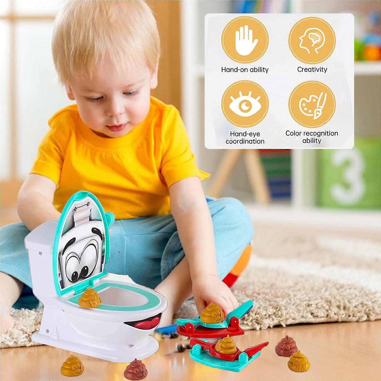 Ejection toilet stool game, prank and trick toys, parent-child ...