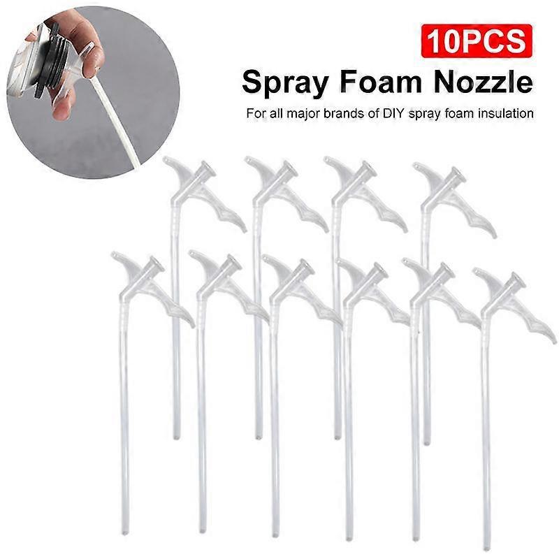 10pcs Spray Foam Tubes Nozzle Gap Filling Insulating Foam Tube ...
