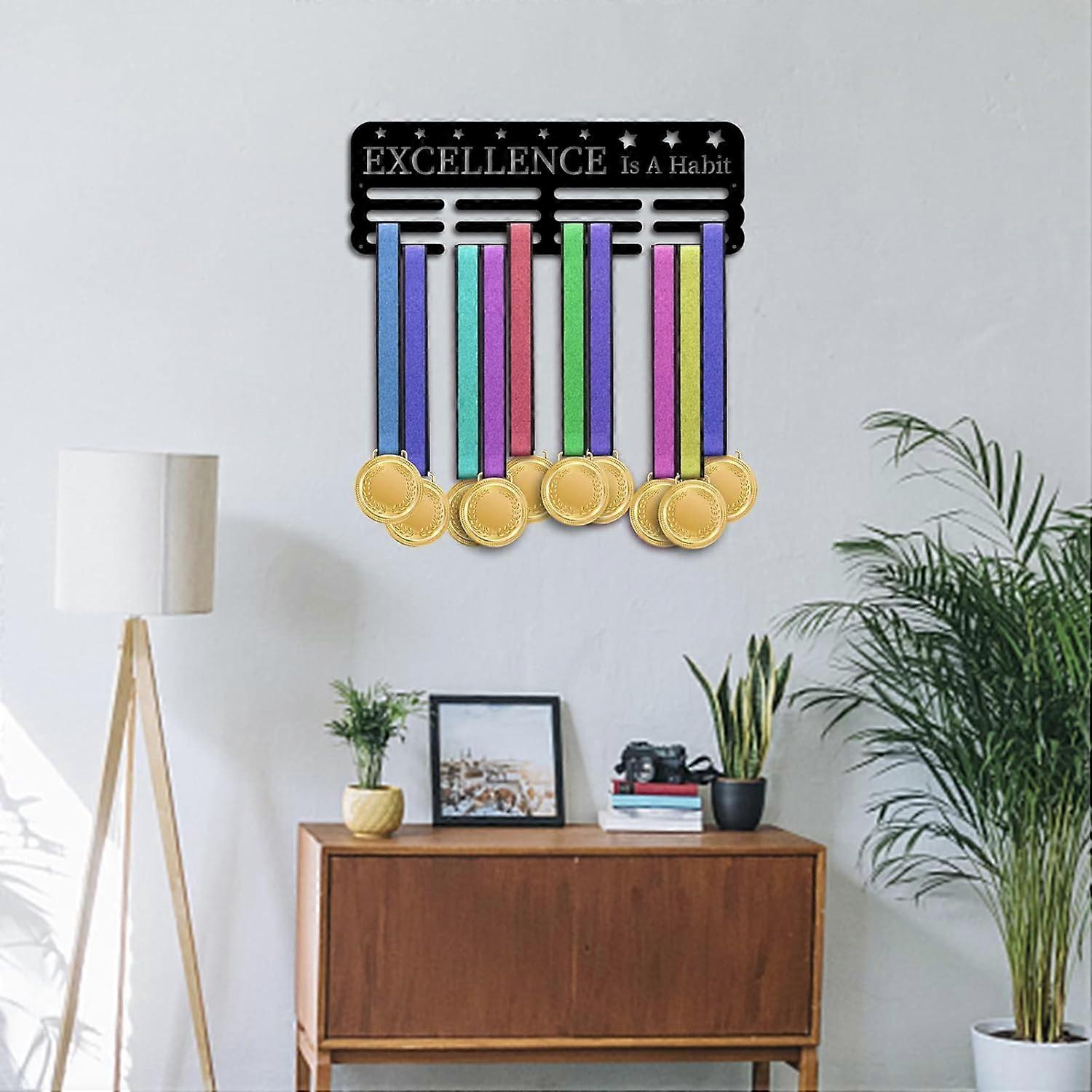 Medal Holder Excellence is A Habit Medal Hanger Display Rack Hanger ...
