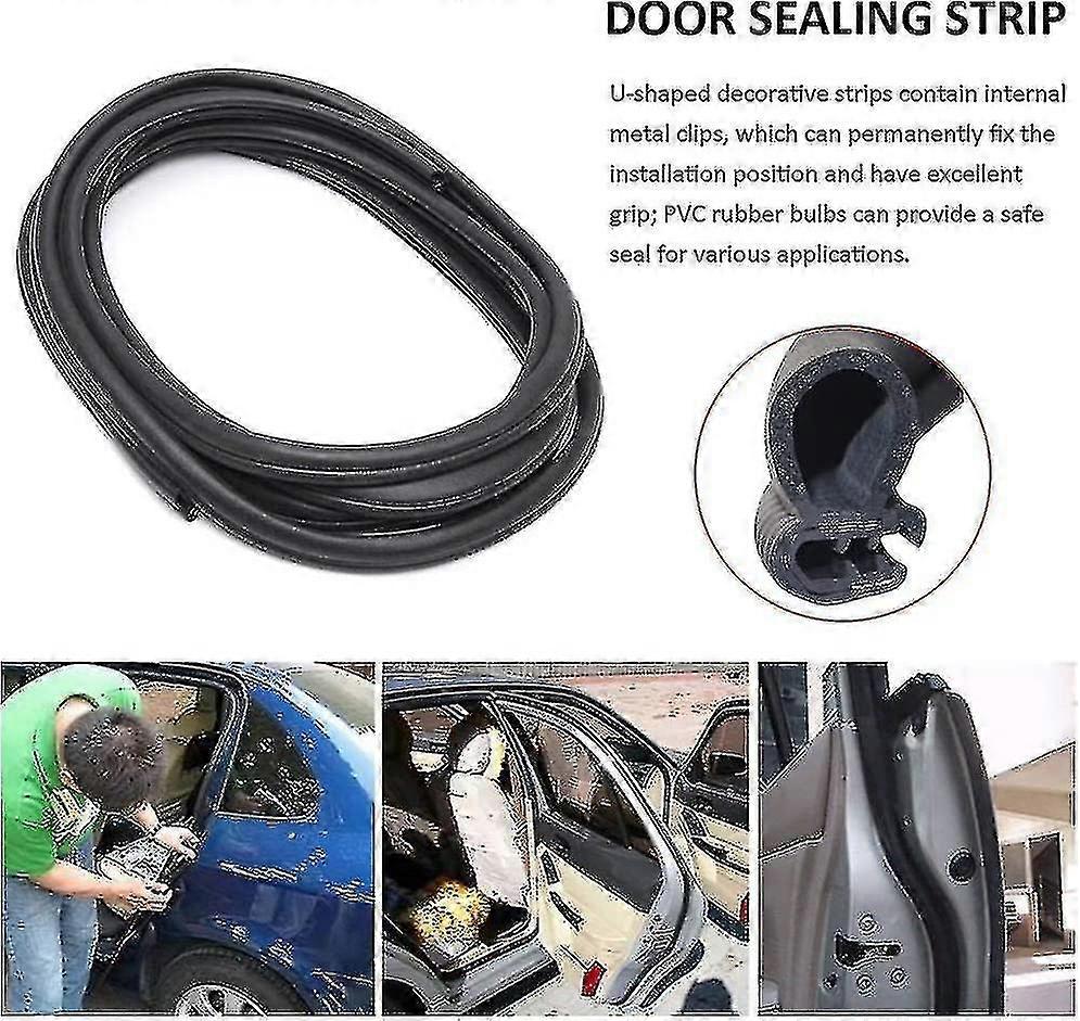 Automotive Door Rubber Seal Trim Seal Strip With Side Bulb For Cars ...