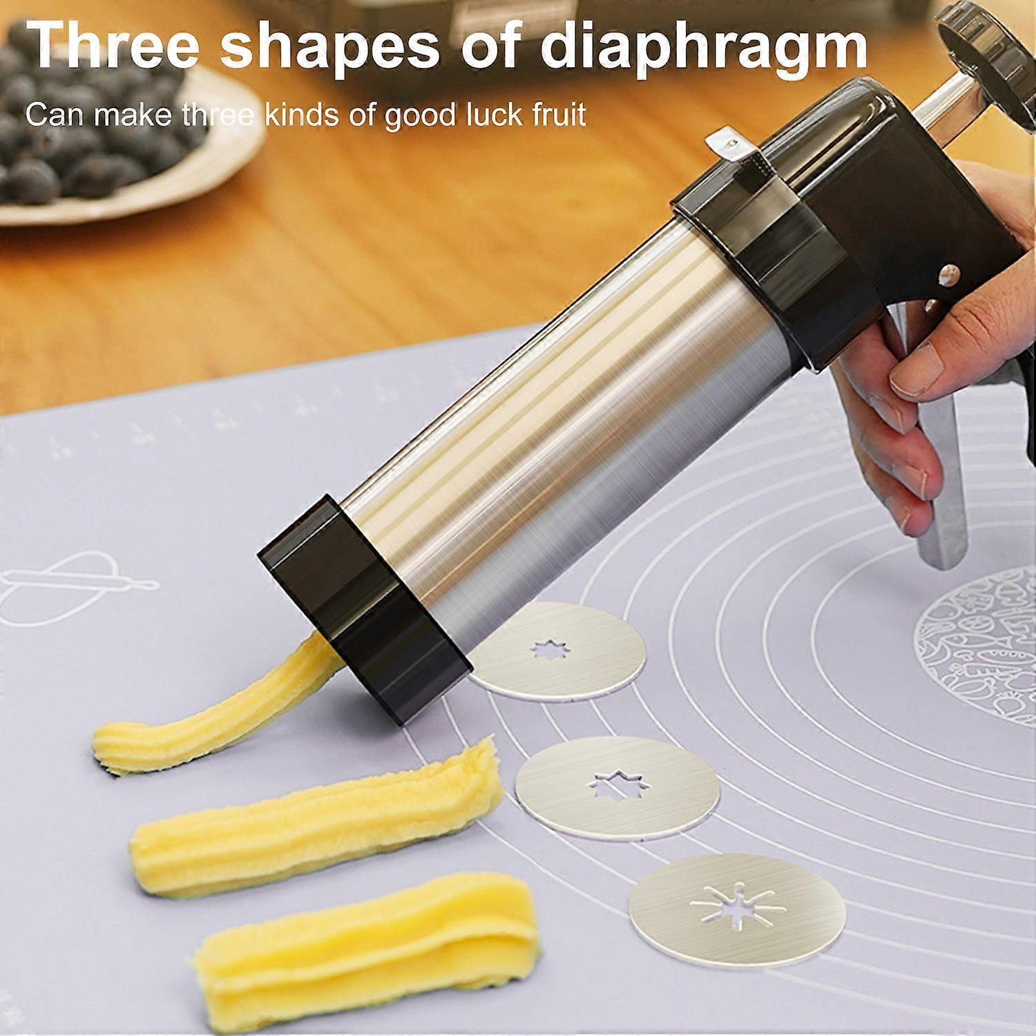 Churro Maker Machine with Piping Piping Tips And Bag Stainless Steel ...