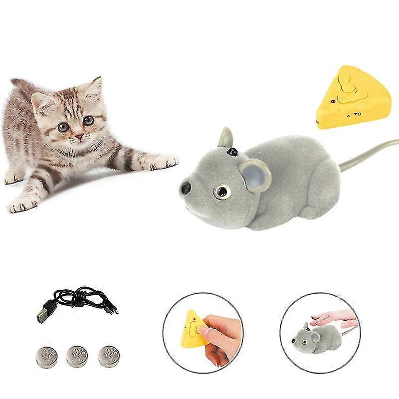 Interactive Cat Mouse Toy, Rechargeable Electric Moving Cat Toy With ...