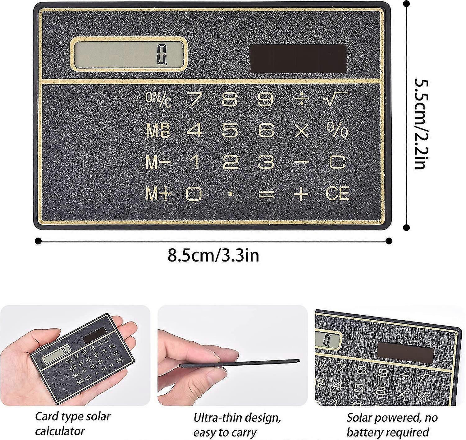 Calculators For Students, 8 Digit Slim Calculatorsolar Power Thin ...