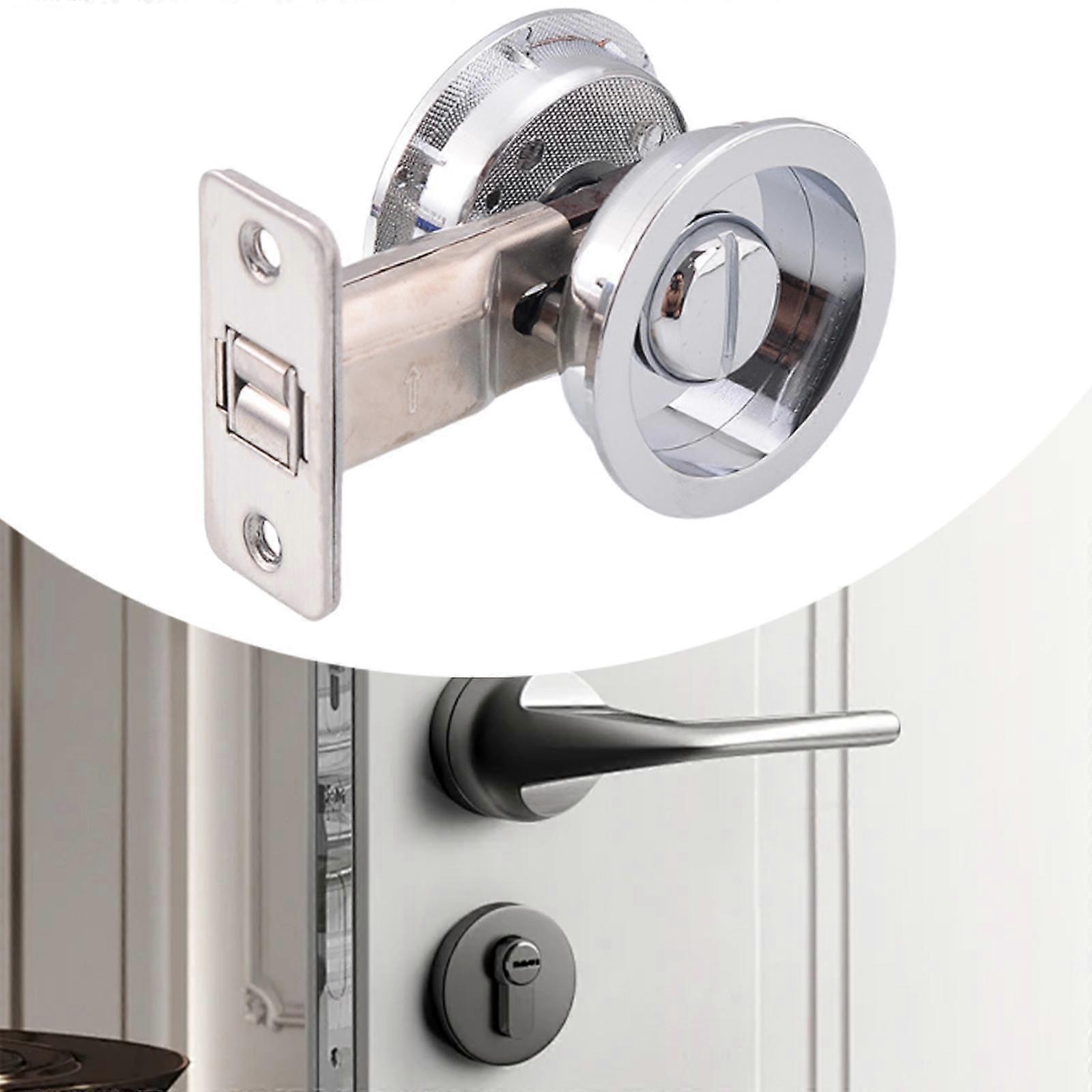 Pocket Door Lock with Keys Home Improvement Gate Latch Entrance Lock ...