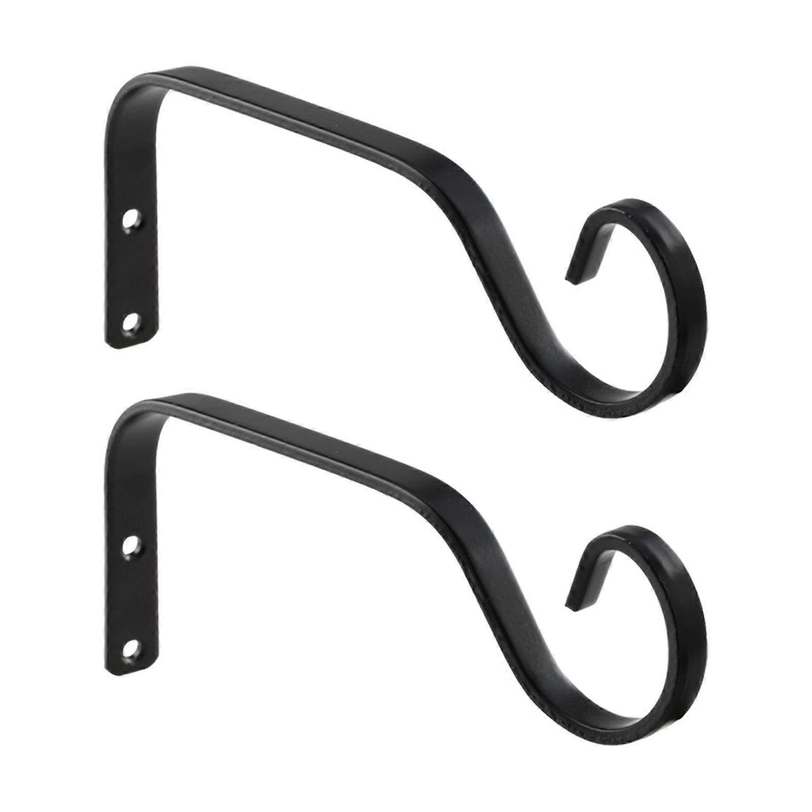 2x Hanging Plant Brackets Hook Plant Hangers Hanging Basket Brackets Plant Wall Hooks for Indoor ...