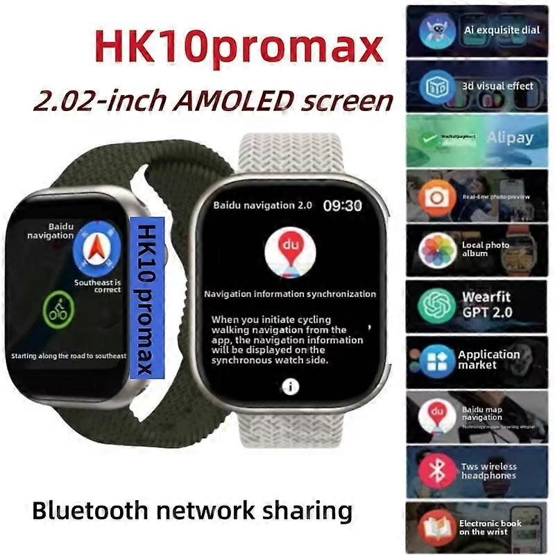 2025 HK10 Ultra 3 Max Smartwatch Mann Frau Amoled 1GB ROM NFC AI ...