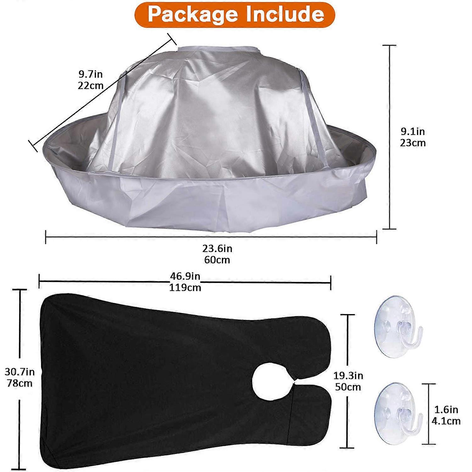 2Pcs Hair Cutting Cape And Beard Bib, Haircut Cape Hair Catcher For ...
