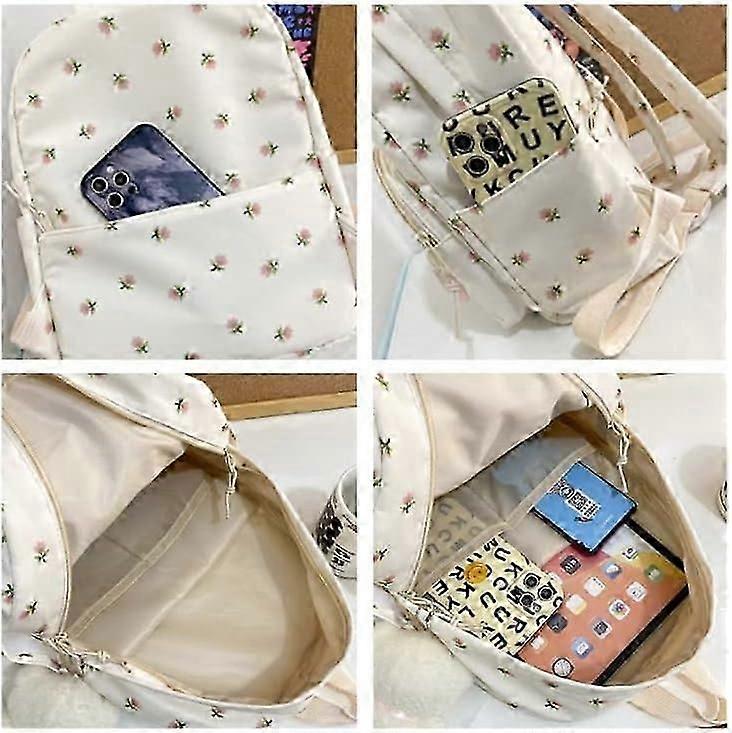 Cute Preppy Backpack With Pendant Mini Floral Printed Backpack ...