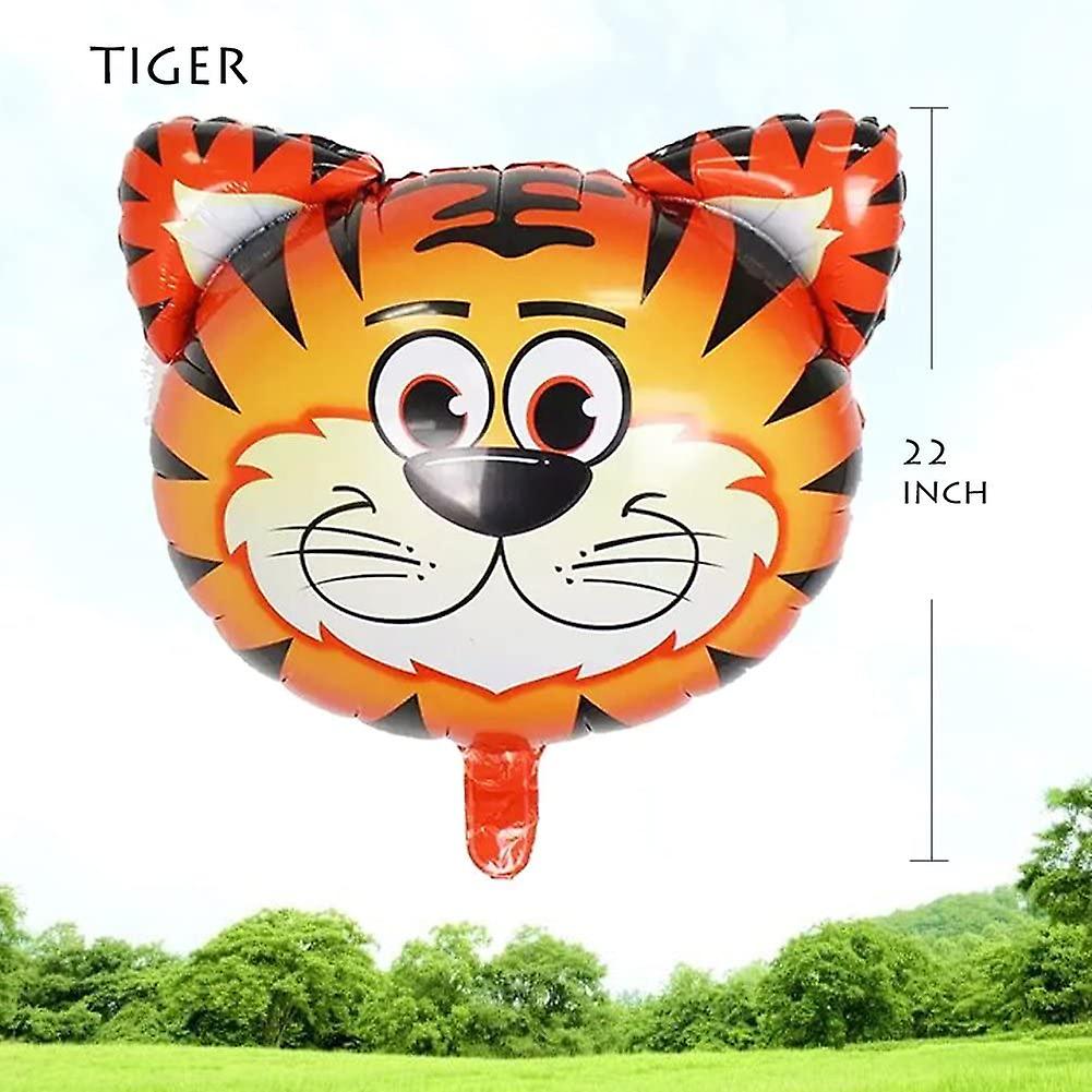 JUNGLE SAFARI ANIMALS BALLOONS - 6pcs Giant Zoo Animal Balloons Kit For ...