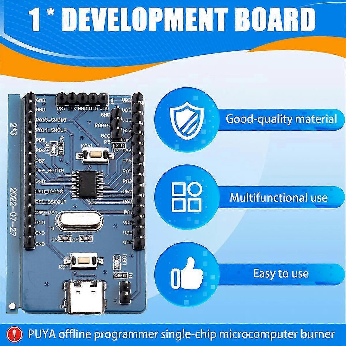 PUYA Offline Programmer MCU Burner with PY32F003 Development Board and Onboard PY32F003F18P6 MCU ...