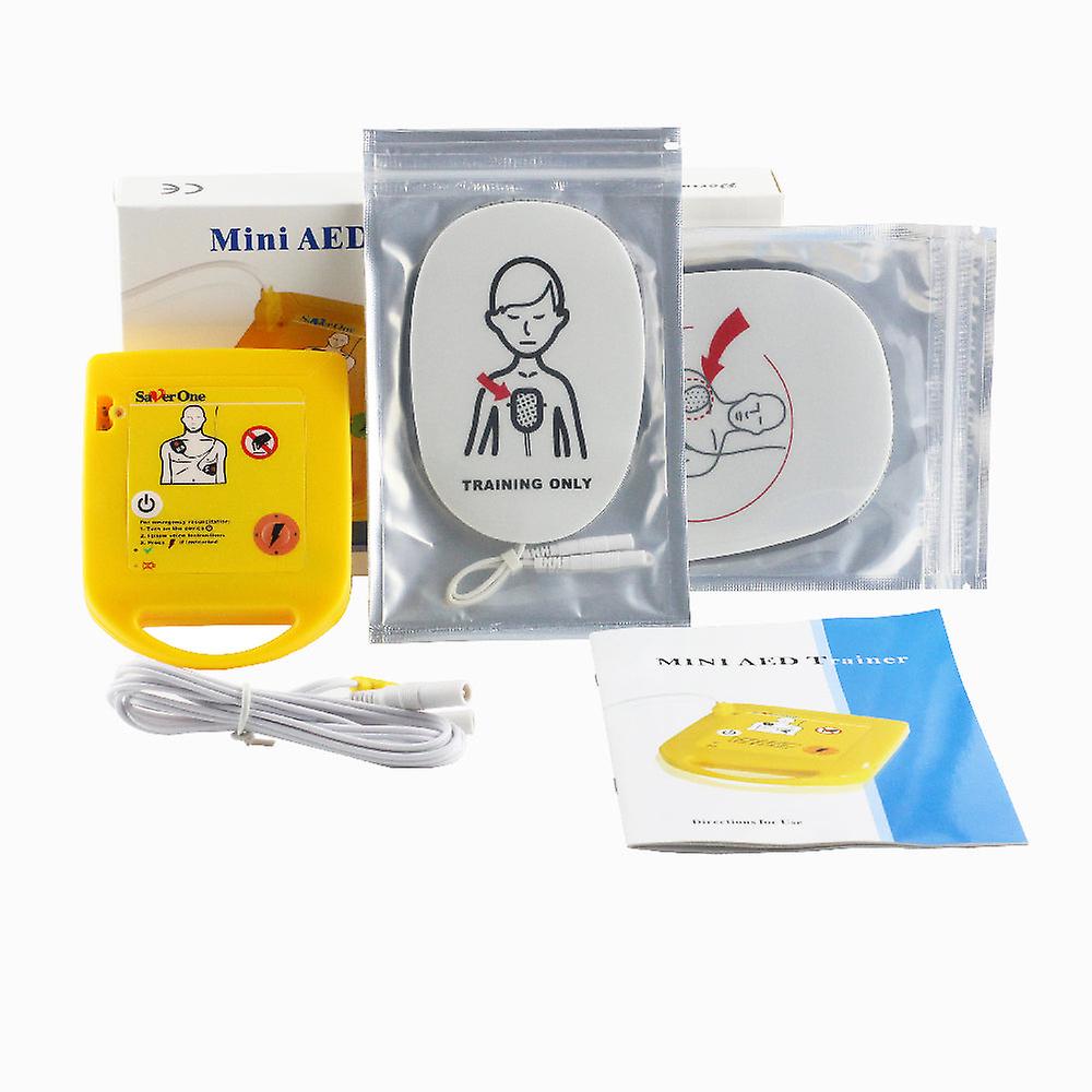 English voice prompt mini aed defibrillator universal trainer first aid ...