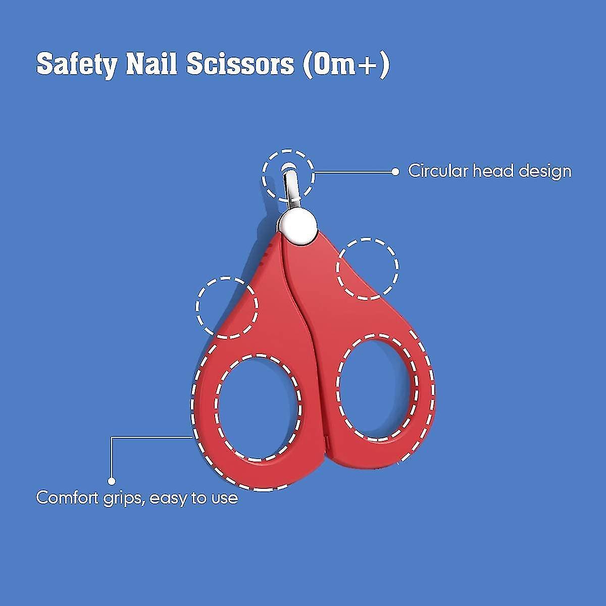 Nail Clippers Kit, 4-in-1 Baby Nail Clippers 0-12 Ages Safety Nail File ...