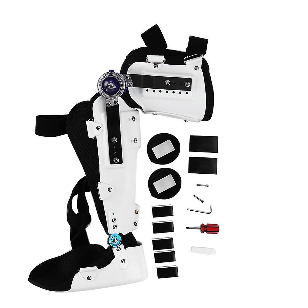 Medical Adjustable Knee Fixed Support Brace Joint Leg Orthotic Support ...