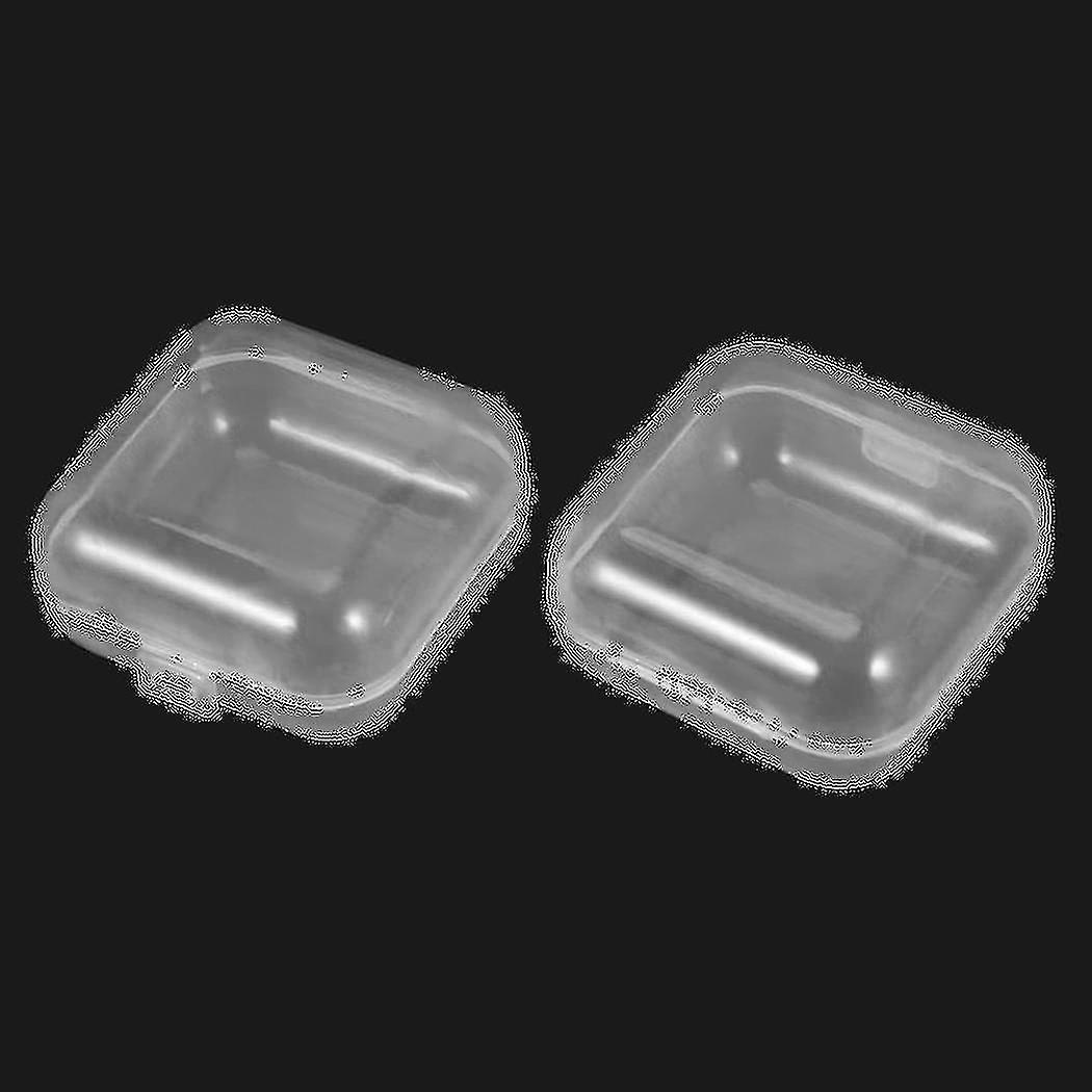 24pcs Small Clear Plastic Beads Storage Containers Box With Hinged Lid ...