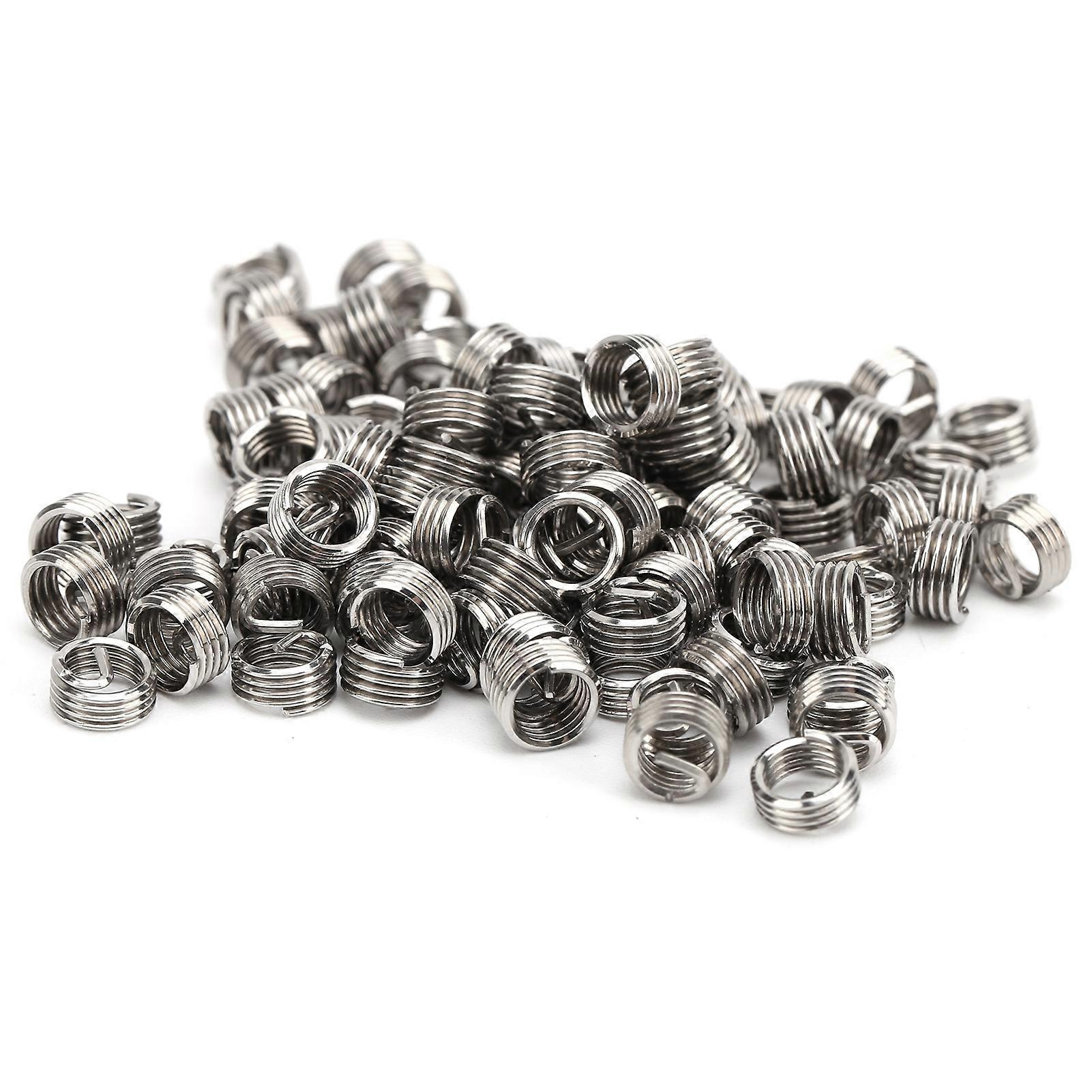 100Pcs Thread Inserts Wire Protection Sleeve Repair Tool Kit Fastener ...