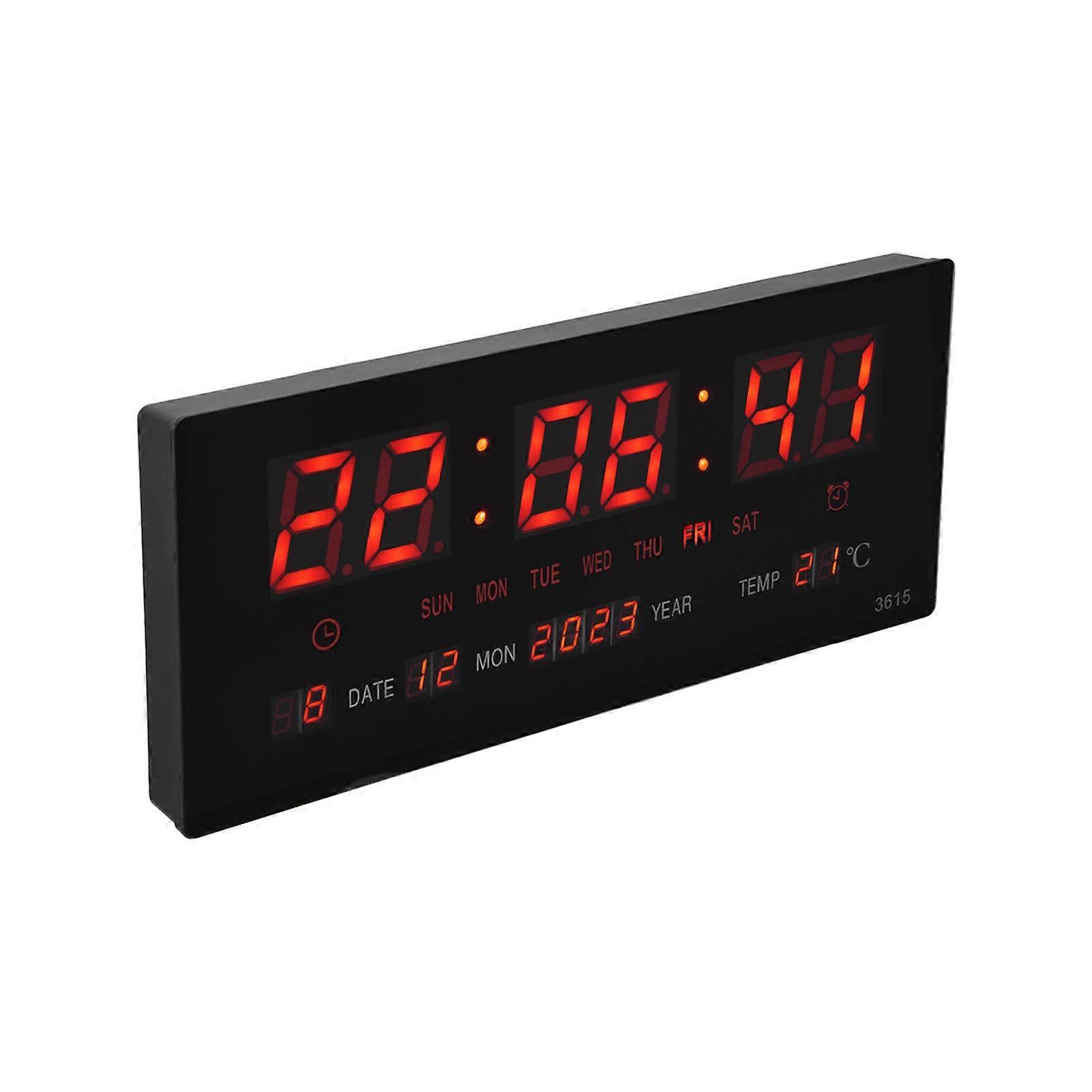 Digital Wall Clock LED Clear Display Accurate Timing Plug in Use ...