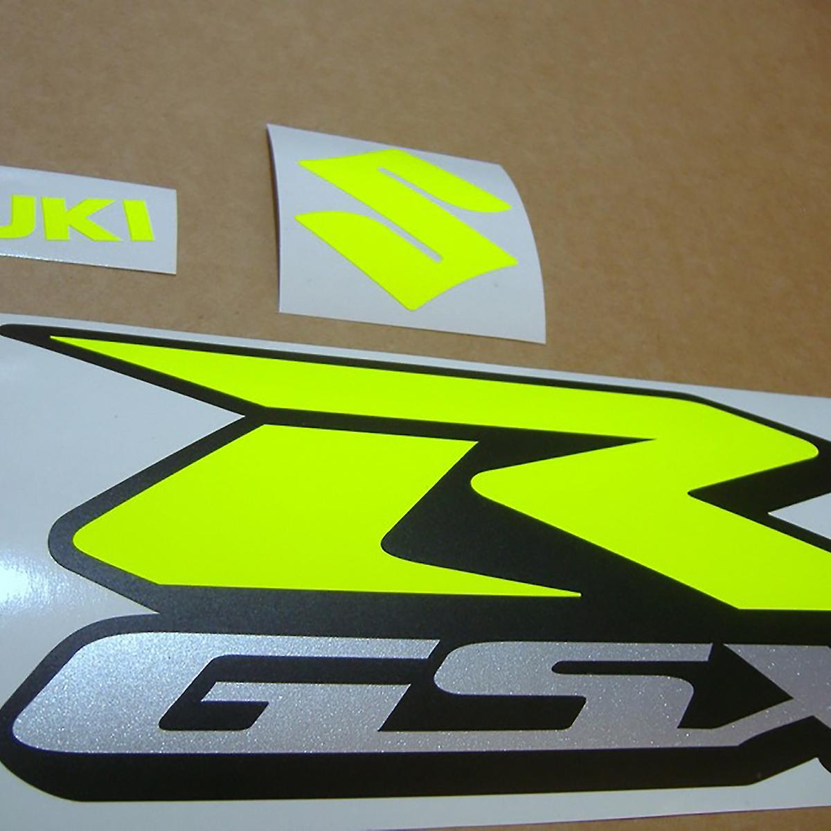 Fluorescent Yellow For Suzuki Gsxr 600 750 1000 Stickers Decals Tank ...