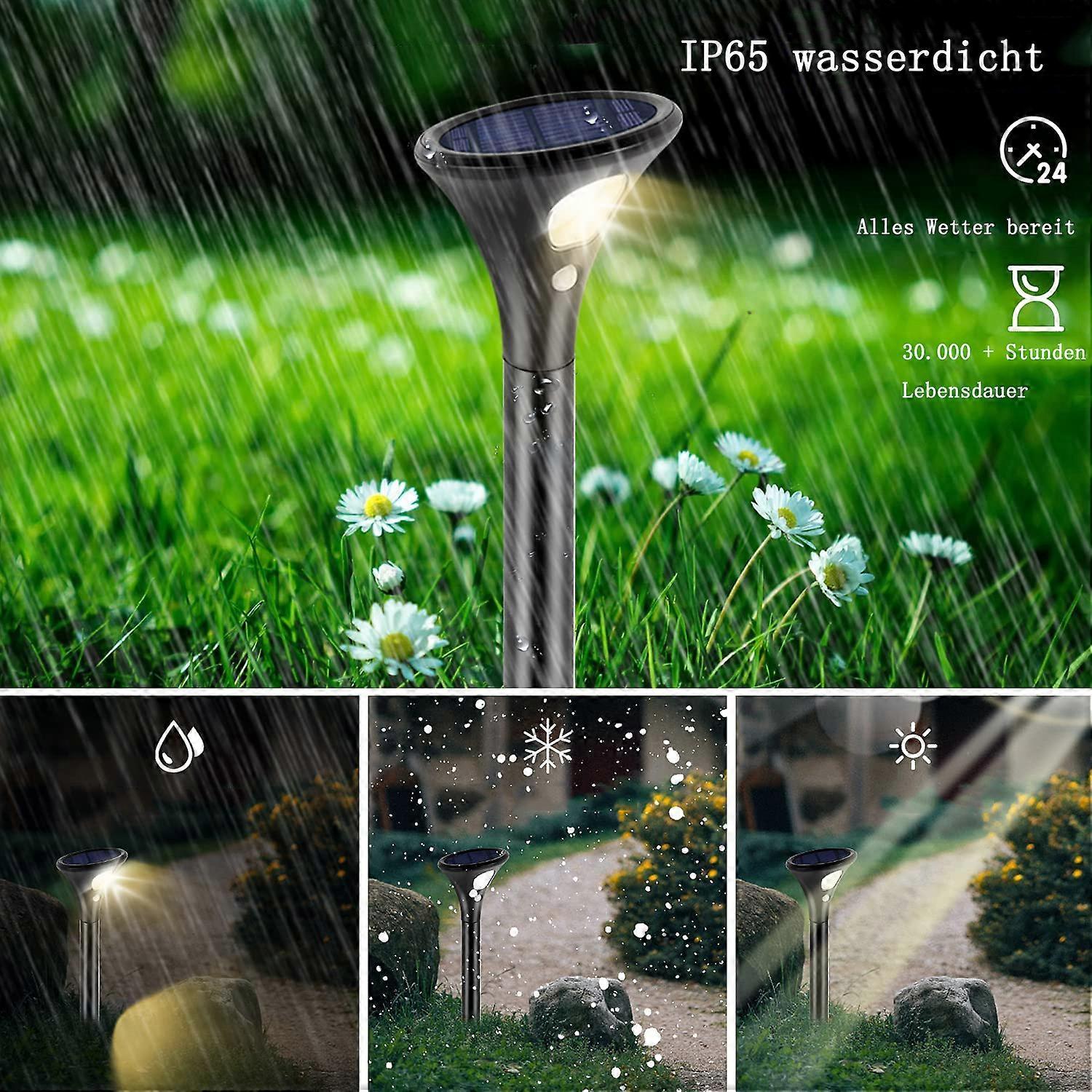 Solarlampe fr Outdoors, Solarleuchten Garten LED mit Bewegungssensor 2 ...