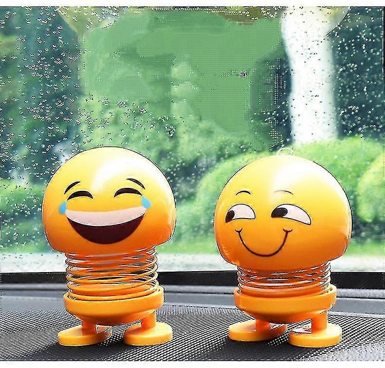 Car Emoticon Pack Smiley Face Shaking Doll Car Ornaments Minionsnumber ...