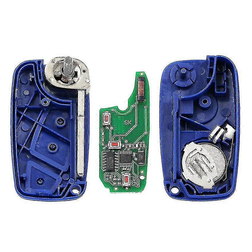 Flip Remote Key 3 Button 434mhz Pcf7946 Chip For Fiat 500 Panda Idea ...