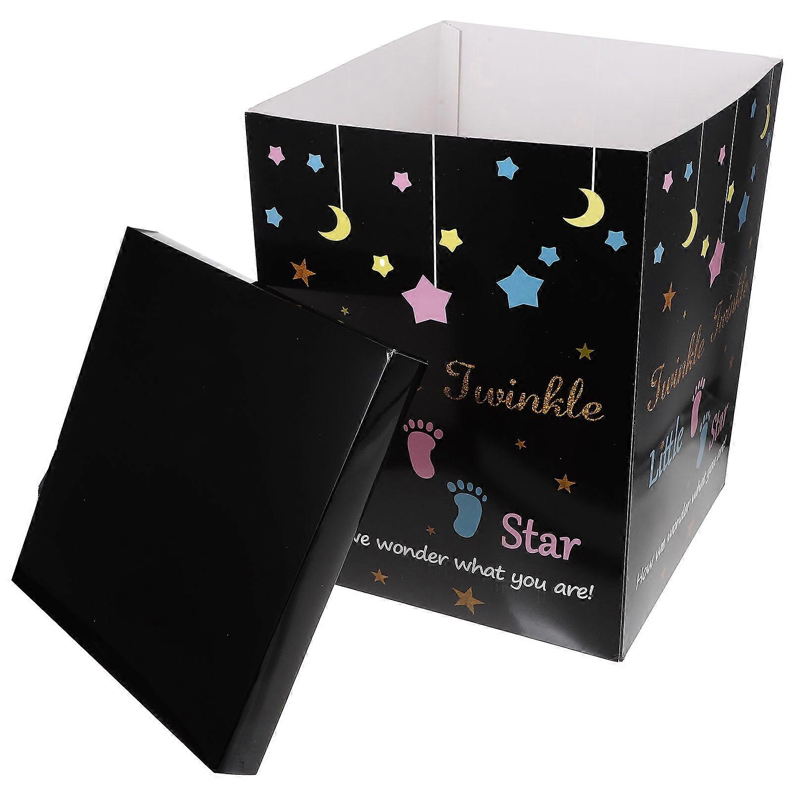 Gender Reveal Paper Box Baby Gender Reveal Box Infant Gender Reveal ...