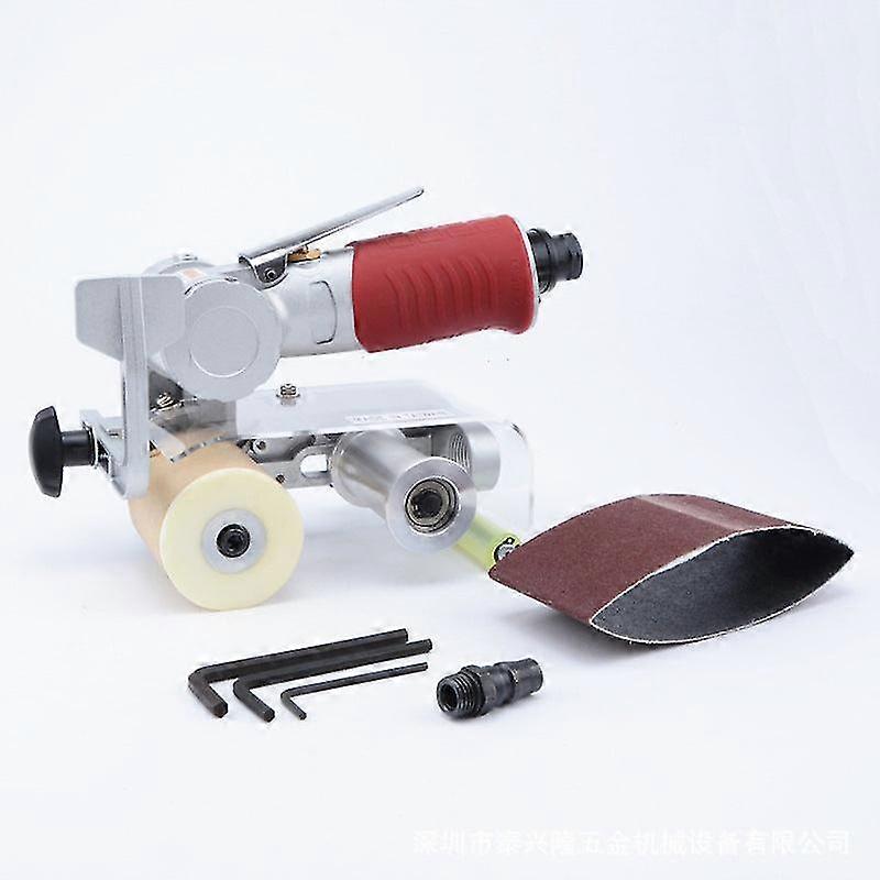 Pneumatic wire drawing machine air belt sander metal polishing machine ...