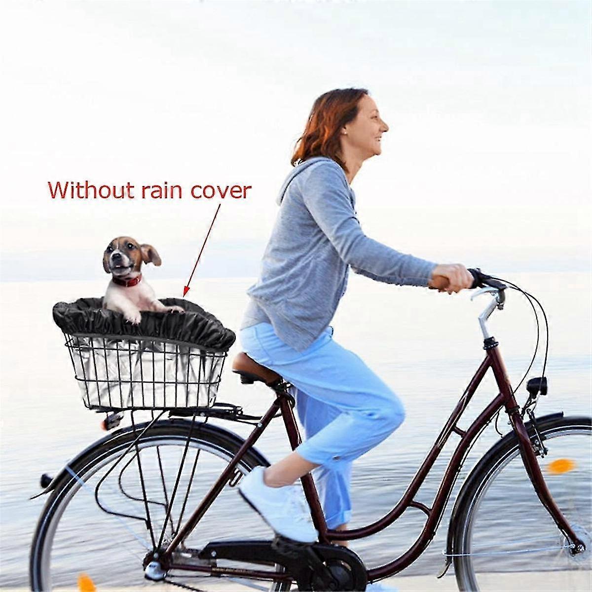 Rear Bike Basket Waterproof Capacity Metal Wire Bicycle Basket For Most ...