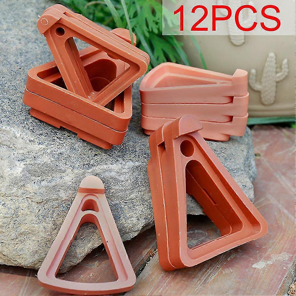 12pcs Indoor Outdoor Garden Flower Invisible Risers Plant Pot Feet ...