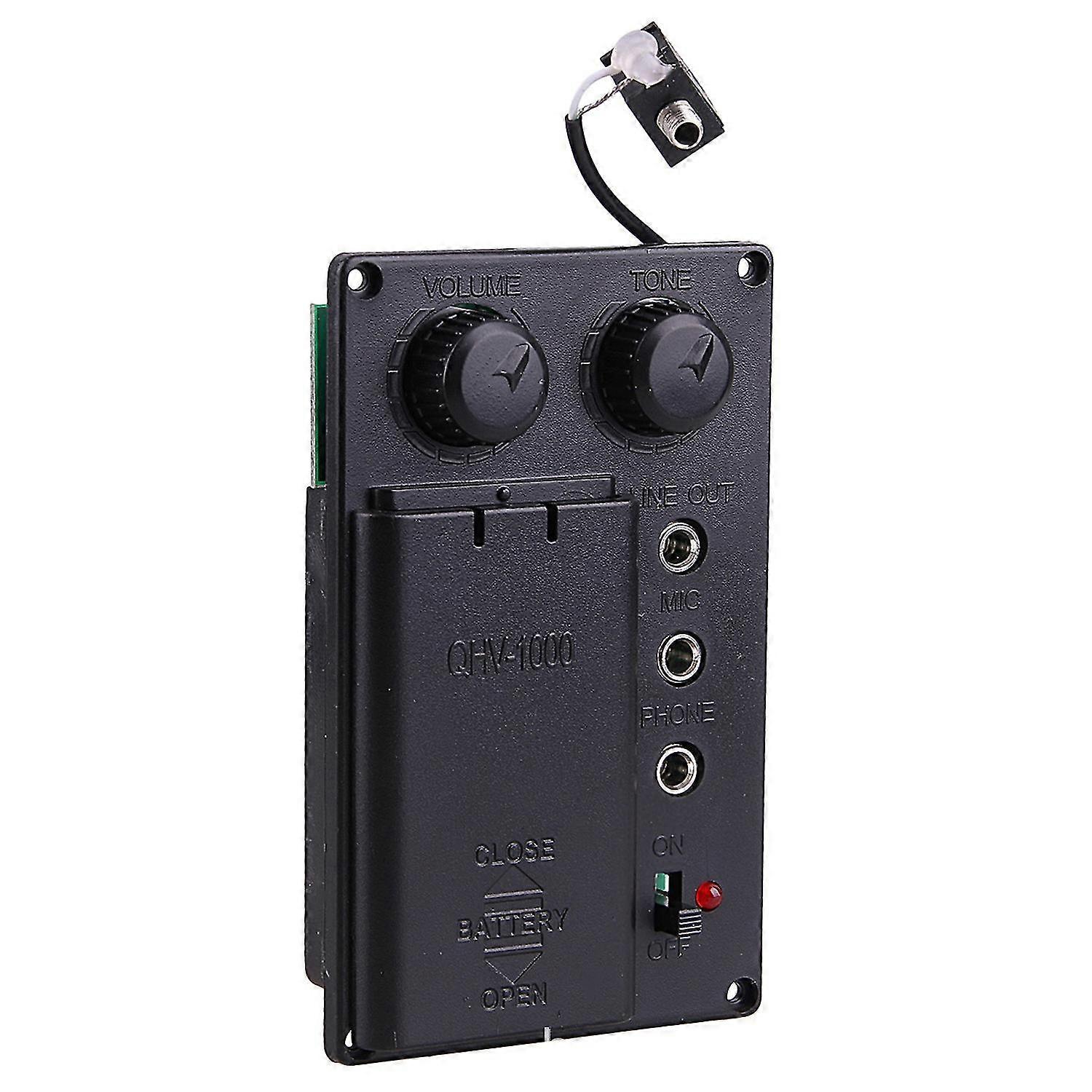 Electric Violin Silent Eq Pickup Piezo With Headphone And Plug Hole ...