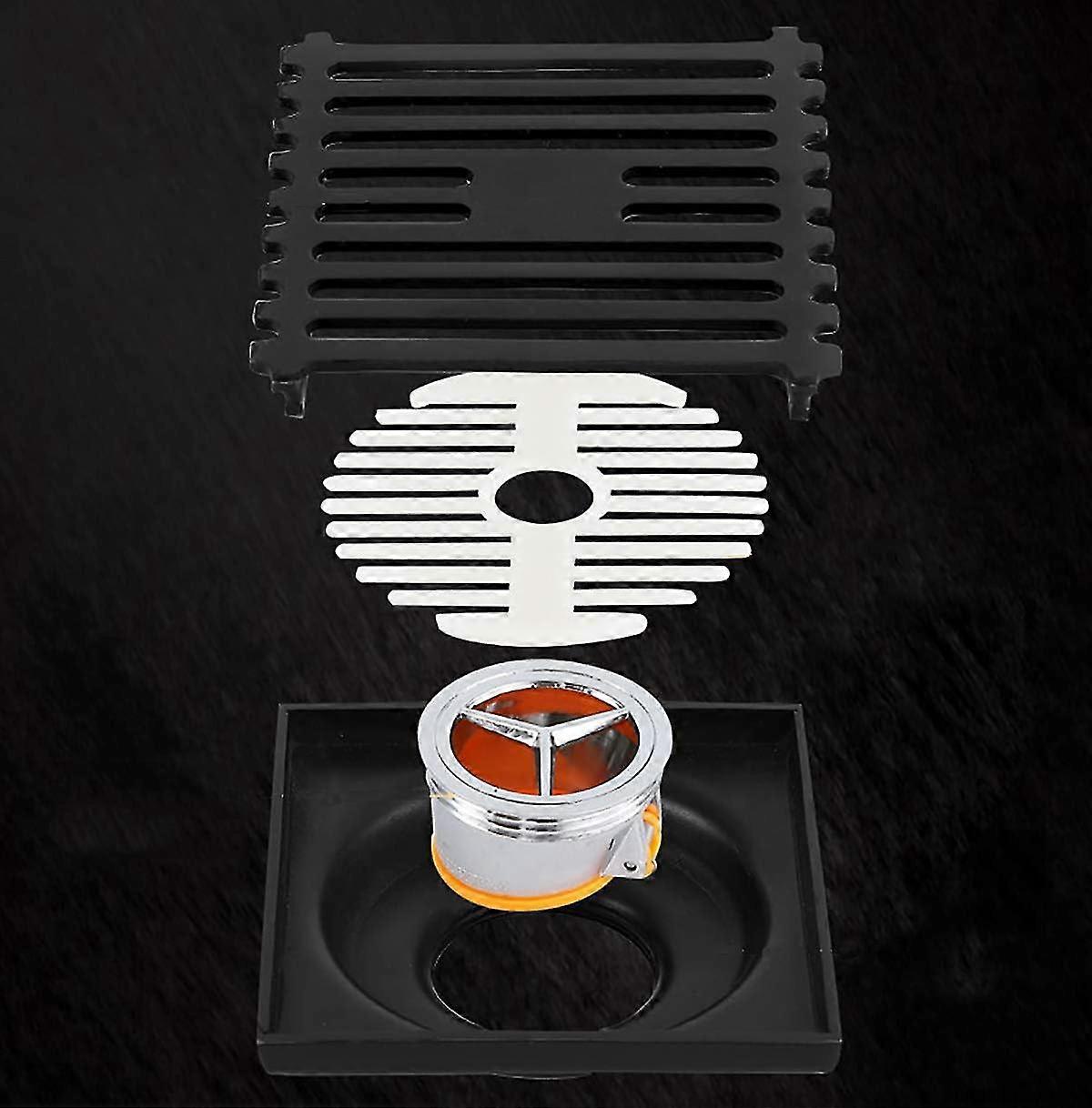 Stainless Steel Square Drain Drain Cover Anti-Odor Straight Floor Drain ...