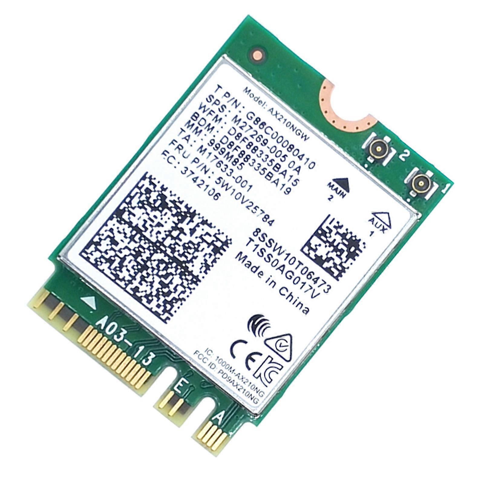 Dual Band WiFi 6E AX210 for M.2 NGFF 2400Mbps Wireless Card For Intel AX210NGW 2.4G/5G/6G 802 ...