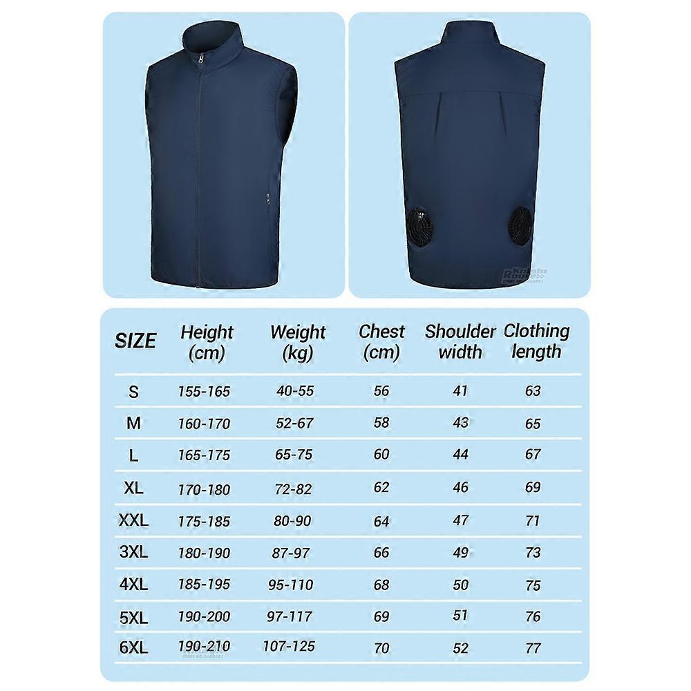 2025 Cool Vest Wearable Cooling Fan Vest Air-conditioned Clothes ...