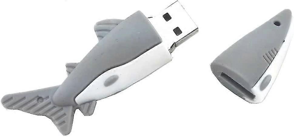 16/32gb 2.0 Gray Shark Animal Usb Flash Pen Drive Memory Thumb Stick ...