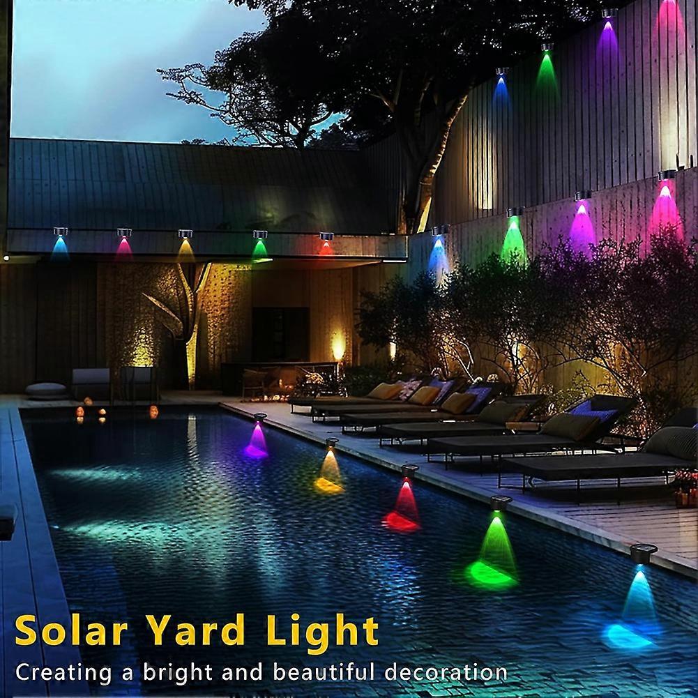 4pack Solar Powered Swimming Pool Edge Lights for Inground Pools, Above ...