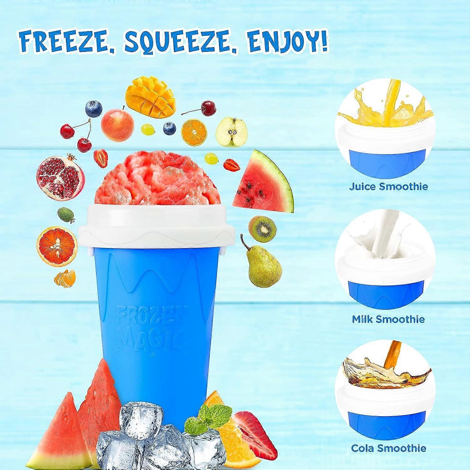 Cup Slushie Cup Quick Frozen Magic Squeeze Cup Double Layer Squeeze ...