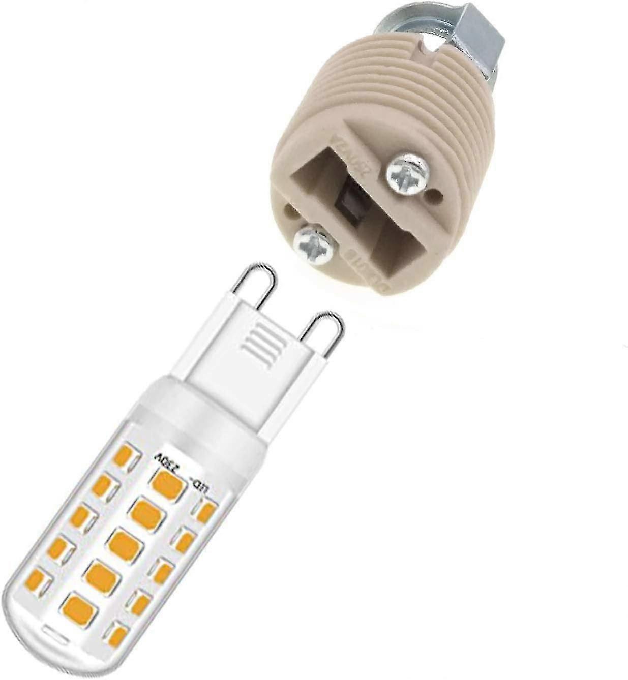 Pack G9 Lamp Holder with Bracket, Ceramic Threaded G9 Halogen Socket ...