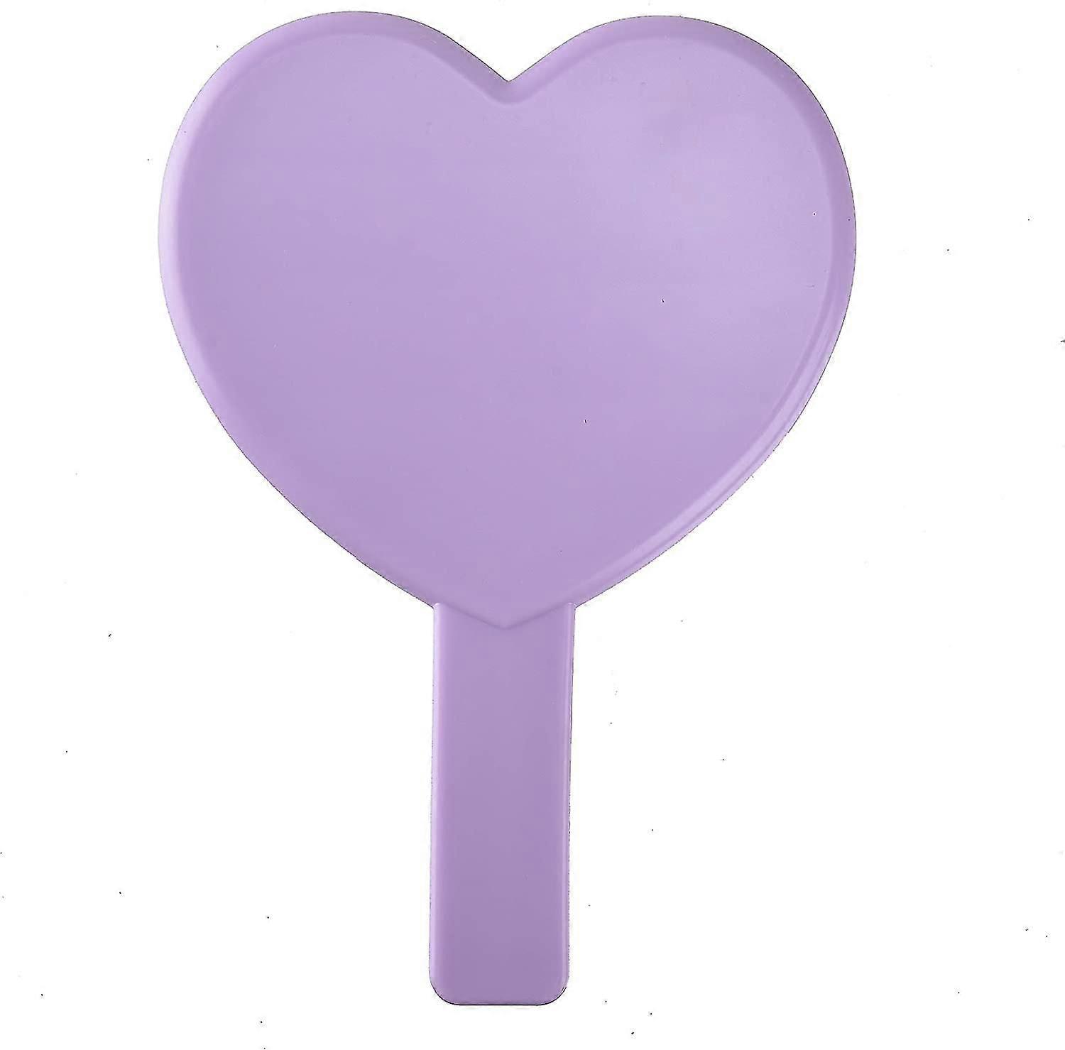 Heart-shaped Travel Handheld Mirror, Cosmetic Hand Mirror With Handle ...