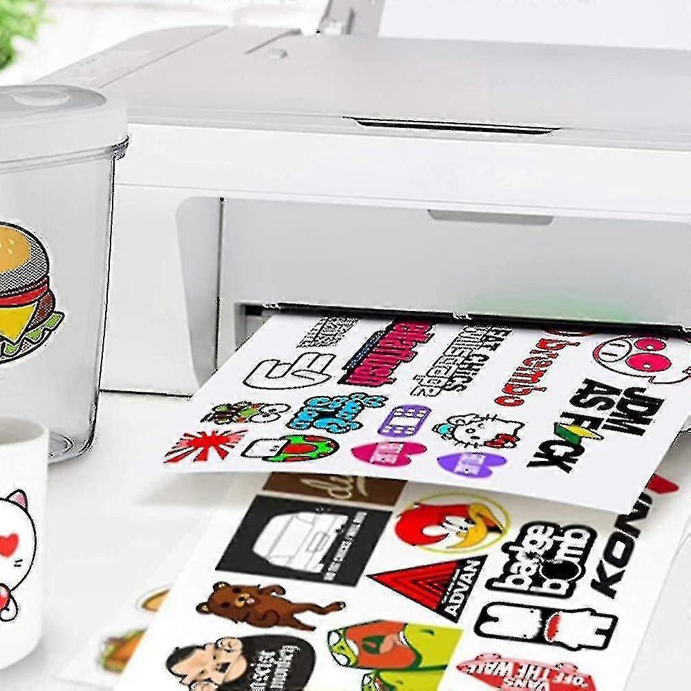 100pcs Waterproof Vinyl Sticker Paper, Glossy Vinyl Sticker Paper ...